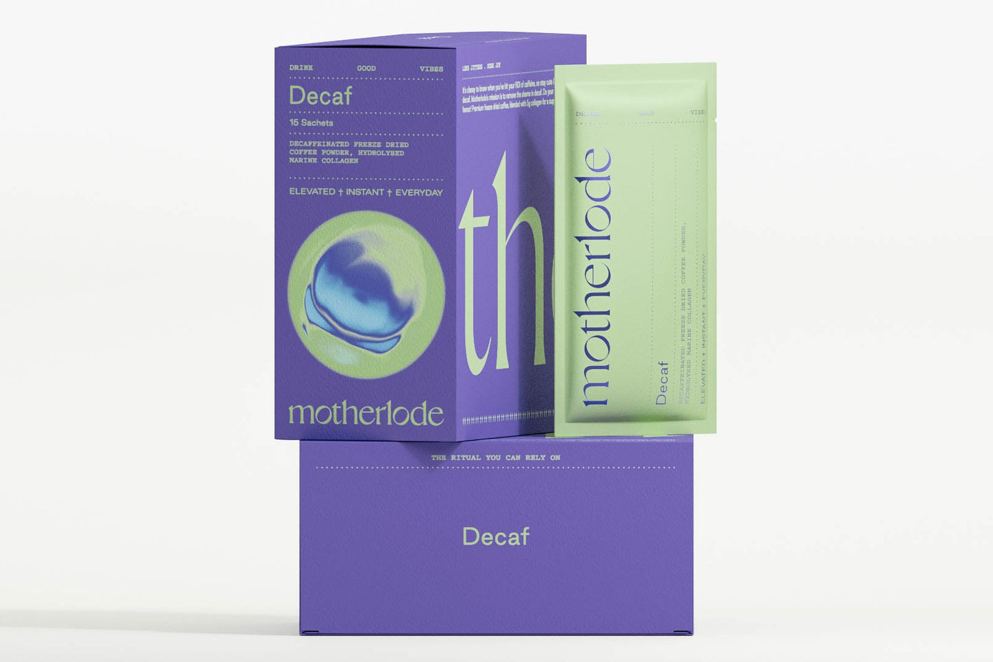 Collagen Decaf Coffee Sachet | Motherlode